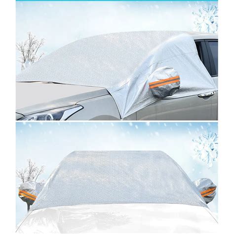 차량앞유리덮개 차량햇빛가리개 커튼 본네트커버 겨울용 두꺼운 차량용 앞유리 커버 백미러 야외 티몬