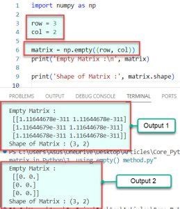 How To Create Empty Matrices In Python Easy Methods