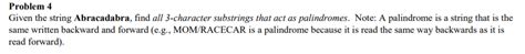 Solved Problem 4 Given The String Abracadabra Find All