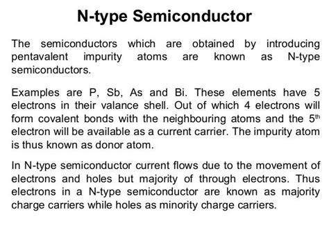 Semiconductors Examples