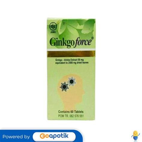 Jual Ginkgo Force Botol 60 Tablet Shopee Indonesia