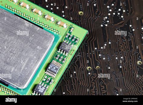 Close Up Of High Performance Cpu Or Central Processor Unit Installed On