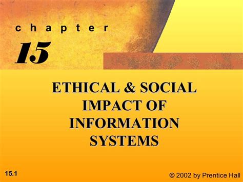 social and ethical issues in information systems