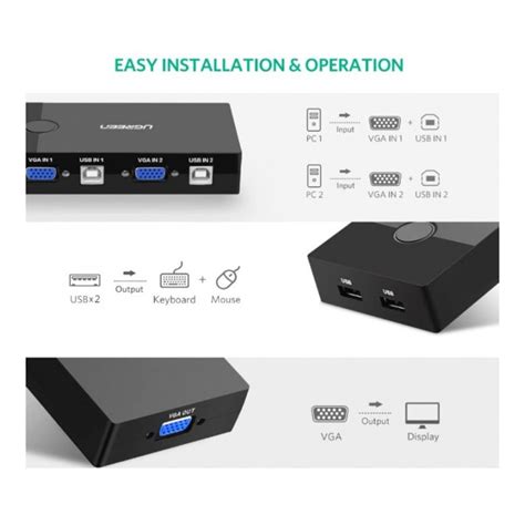UGREEN KVM Switch Box VGA Port USB In Lebanon With Warranty Phonefinity