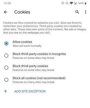 How To Enable Cookies In Your Android Browser Make Tech Easier
