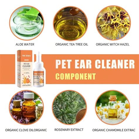 Pet Cleaning Tool: All-In-One Ear Cleansing Liquid For Cats & Dogs, Ear ...