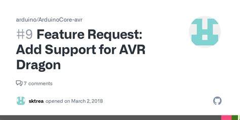Feature Request Add Support For AVR Dragon Issue Arduino ArduinoCore Avr GitHub