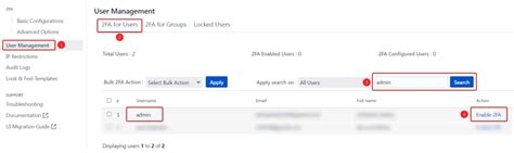 how can i activate enable 2fa for users knowledge base miniorange