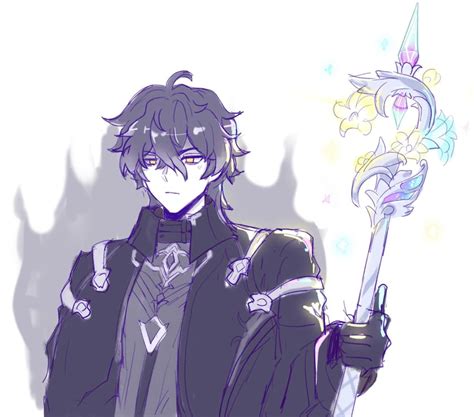 Flins Genshin Impact Drawn By Gilbert Umieranko Danbooru