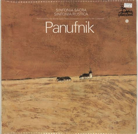 Andrzej Panufnik Sinfonia Sacra Sinfonia Rustica Uk Vinyl Lp