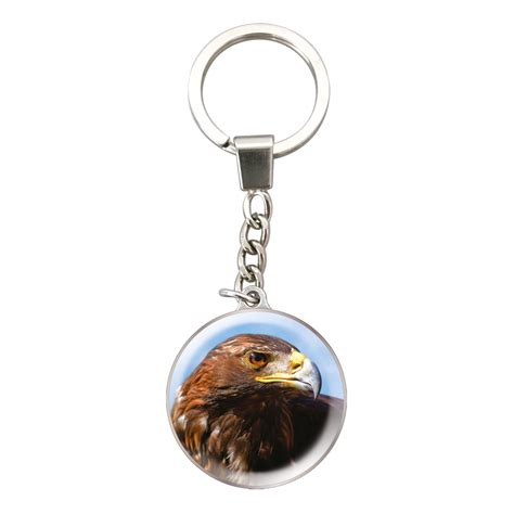 Magnidome Golden Eagle Keychain From Deluxebase Dome Shaped Picture