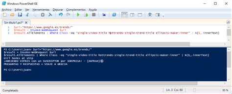 Tendencias Actuales En Youtube Con Powershell Operating Systems Scripting Powershell And