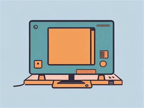 Premium Photo Connected Computing Continuous Thin Line Computer Vector Illustration