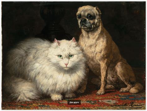 Бельгийская художница Генриетта Роннер Книп картины с котиками и сельскими животными
