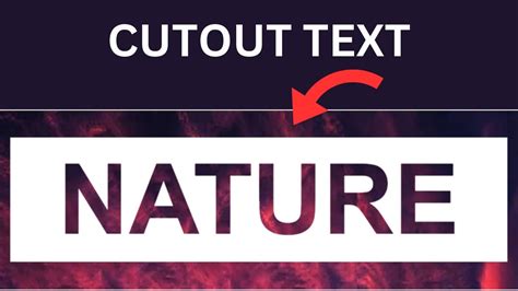 how to create a cutout text html css text youtube