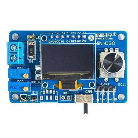 diy mini digital oscilloscope kit stc8k8a microcontroller electronic soldering practice loose