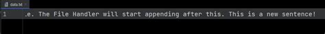 How Do You Append To A File In Python Be On The Right Side Of Change