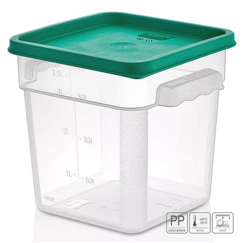 Контейнер пищевой 4л, 201х189х187(H) мм, полупрозрачный (полипропилен)