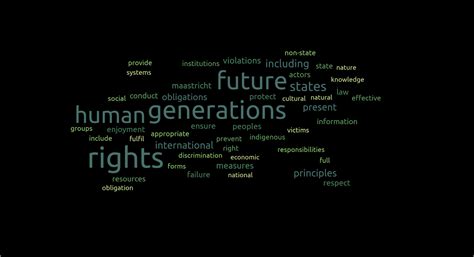 Principios Sobre Los Derechos Humanos De Las Generaciones Futuras