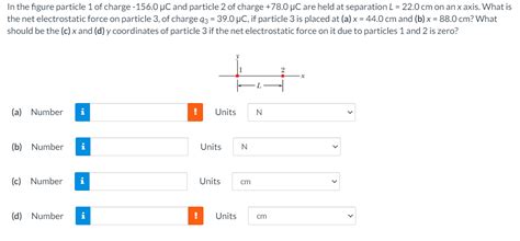 Solved In The Figure Particle Of Charge UC And Chegg Com