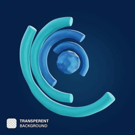 Premium Psd Clay 3d Half Circle Abstract Shape Render