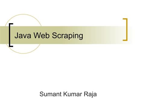 Java Web Scraping | PPT