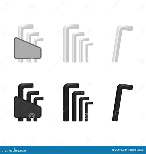 Allen Keys Design Vector Flat Isolated Illustration Stock Vector Illustration Of Bolt
