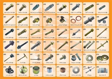 انواع پیچ و مهره خودرو کوییک فروشگاه نوبخت