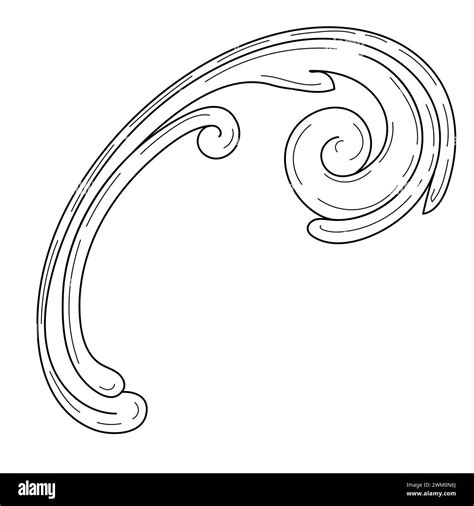 Vintage Baroque Ornaments Ornament And Graphic Design With Spirals And