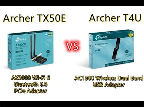 Tp Link Archer Tx E Ax Wifi Vs Tp Link Archer T U Ac Comparison Different Speed Test