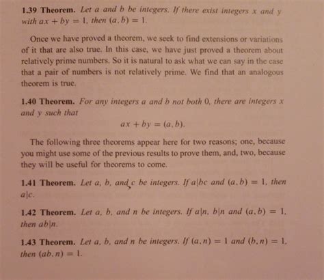 Solved 1 39 Theorem Let A And B Be Integers If There Exist Chegg Com