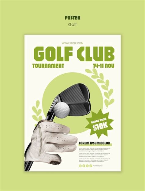 Free Psd Golf Poster Template Design