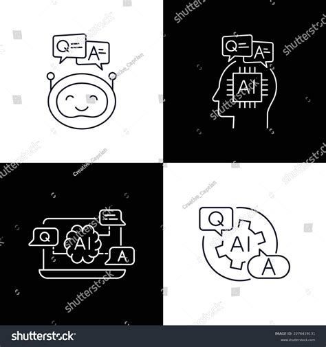 Qa With Ai Illustration Machine Learning Qa Royalty Free Stock