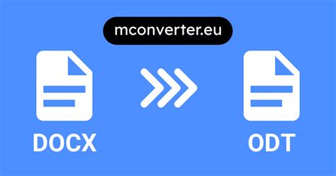 DOCX To ODT Converter Online Free MConverter