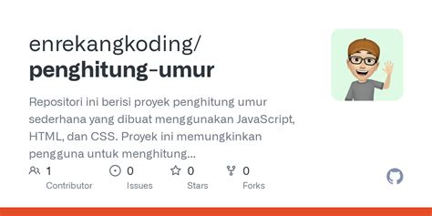 Github Enrekangkodingpenghitung Umur Repositori Ini Berisi Proyek