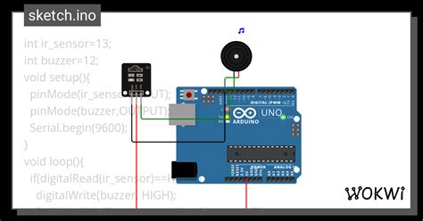Buzzer On When Person Enters Room Wokwi Esp32 Stm32 Arduino Simulator