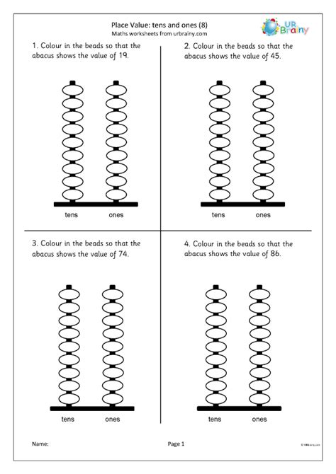 Count In Tens And Ones Counting By