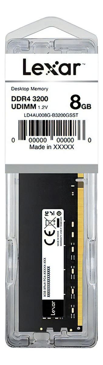 Memoria Ram Lexar 8gb Udimm Ddr4 3200hz Pc Escritorio Insumos Acuario