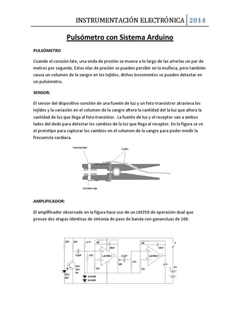 Pulsómetro Con Sistema Arduino Pdf
