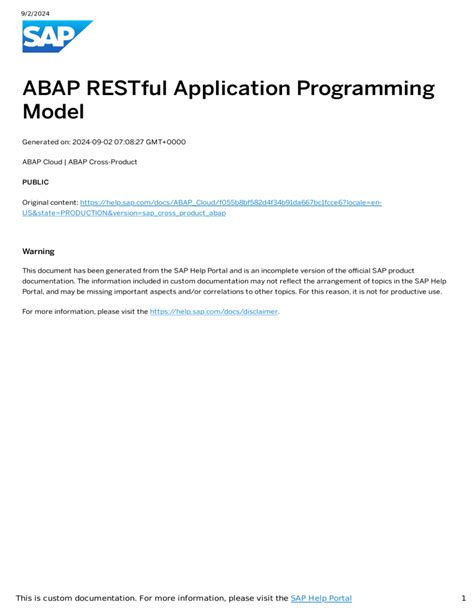 Abap Restful Application Programming Model Rap Guide