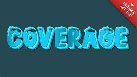 Coverage Winter Font Text Effect Generator