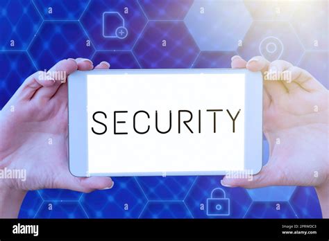 Sign Displaying Security Word Written On The State Of Feeling Safe