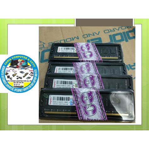 jual memory ram computer komputer pc cpu ddr3 8gb hynix pc12800 longdim