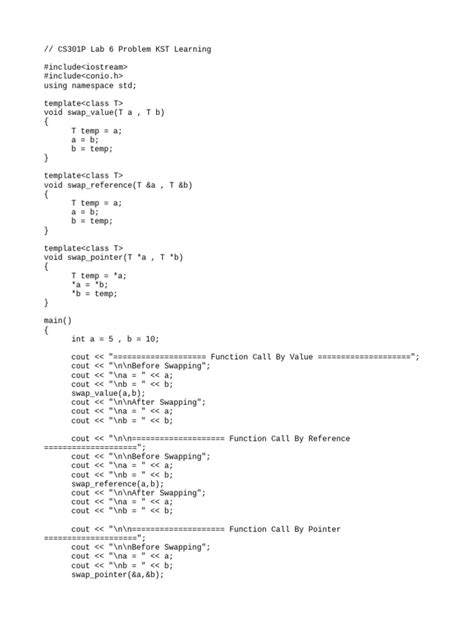 Cs301p Lab 6 Solution Pdf