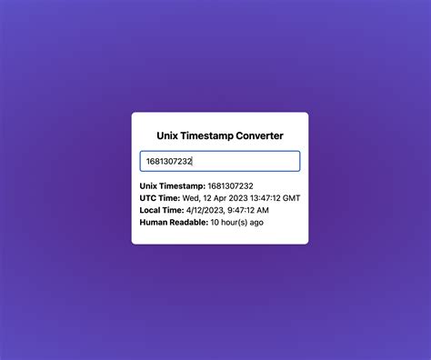 Timestamp Converter