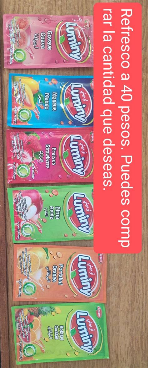 Revolico Fomento 2025 Se Vende Refresco Luminy Los Sabores Que Están En La Foto A 40 Pesos Y
