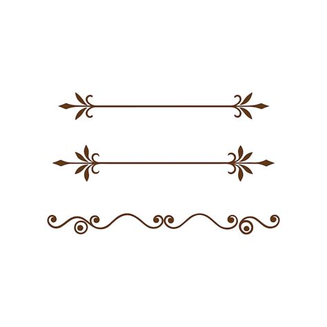 Premium Vector Dividers Thin Line Elements Set Border Underline For