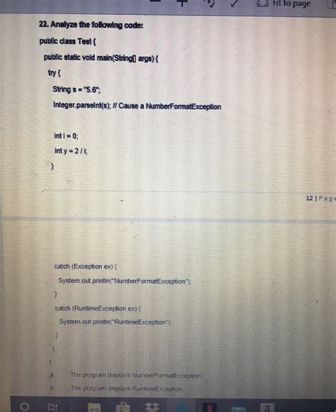 Solved An Instance Of Describes System Errors If This Chegg