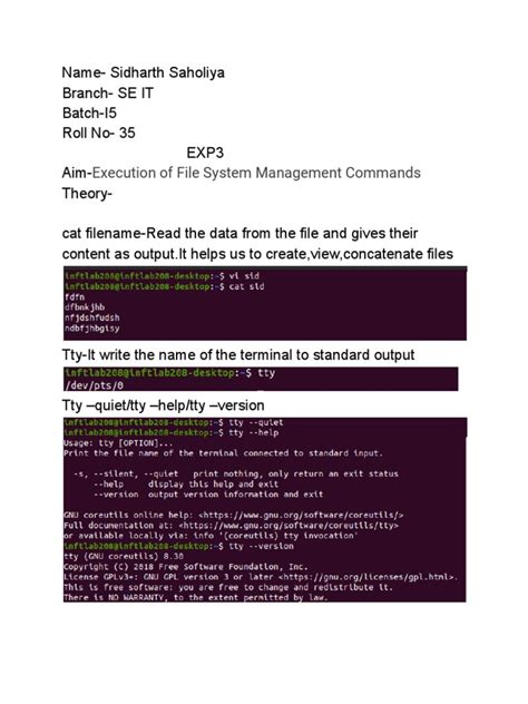 Exp3 Unix Lab Seit2 35 I5 Pdf