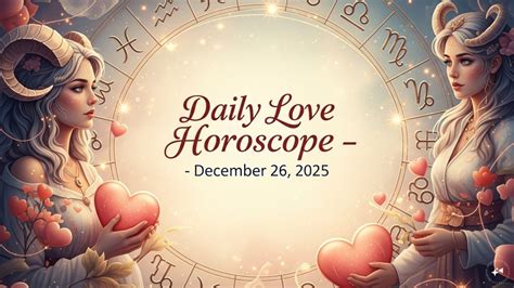 Love Horoscope Today December 26 2025 Astrology News News18